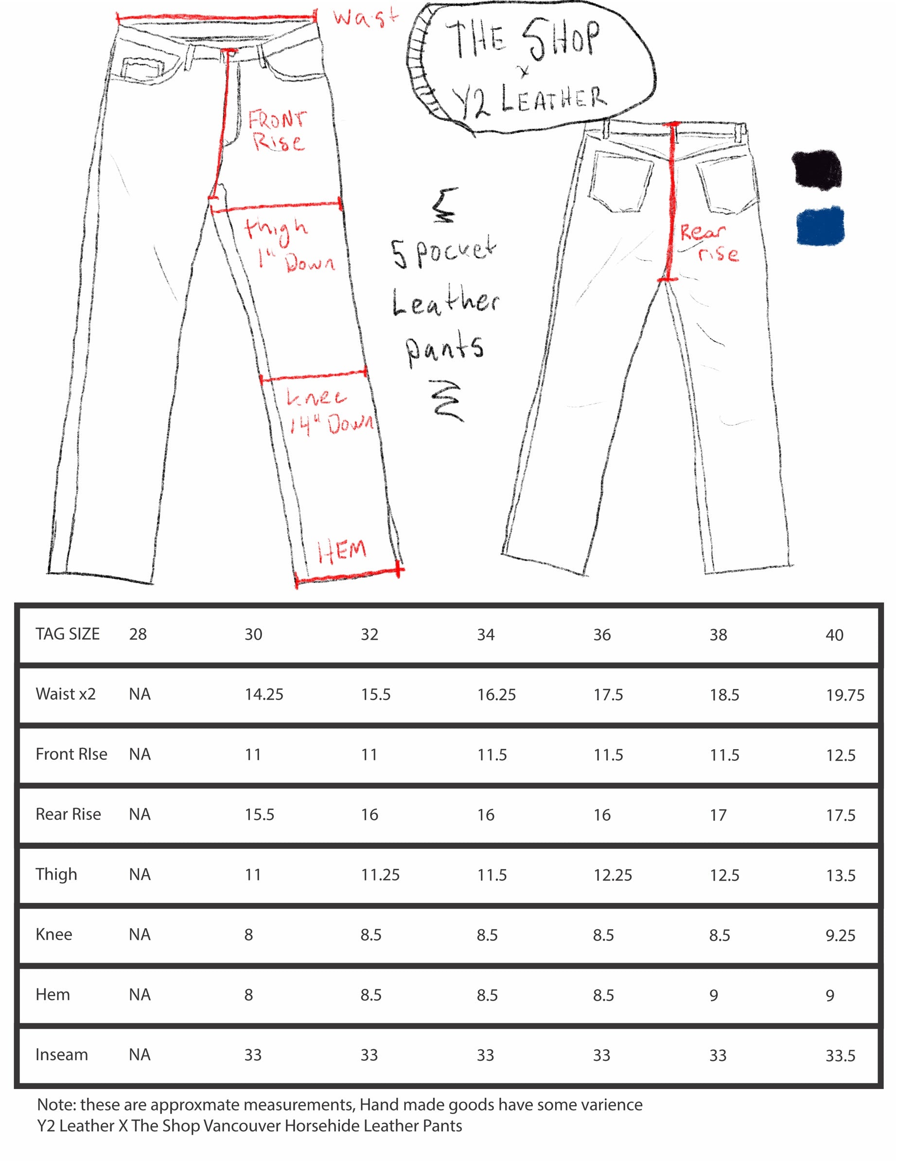 The Shop Vancouver 1.3mm Saddle Horsehide Leather Pants